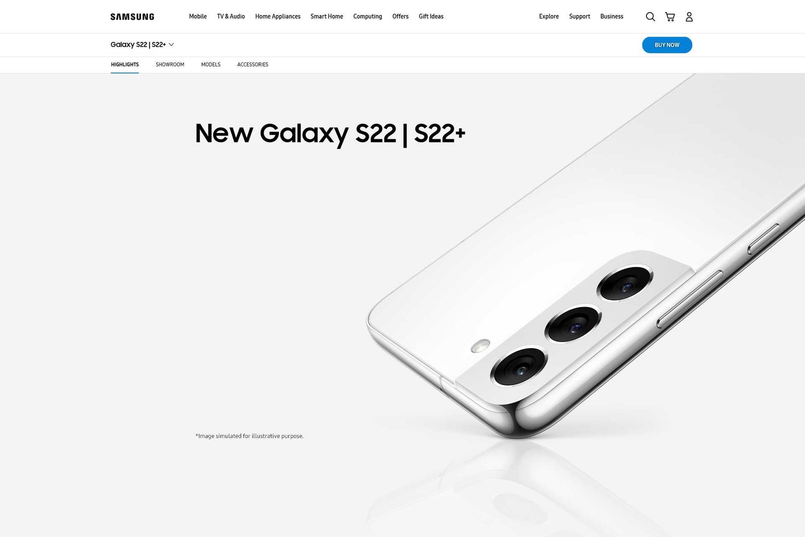 Buy the 256GB Phantom white Samsung Galaxy S22 on a plan | amaysim